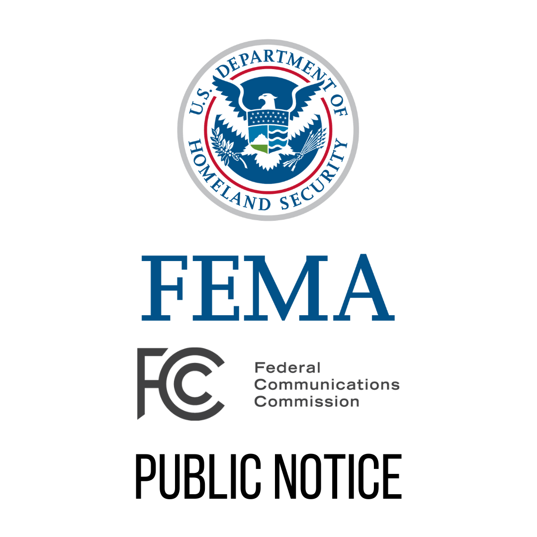 FEMA & FCC Public Notice: Nationwide Emergency Alert System Test ...